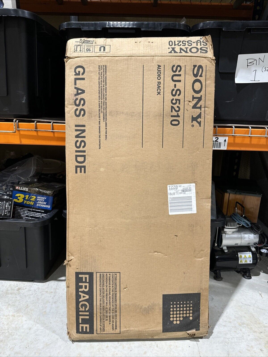 Vintage 90's Sony Audio Stereo Rack With Glass Door SU-S5210 – Robert Terkla