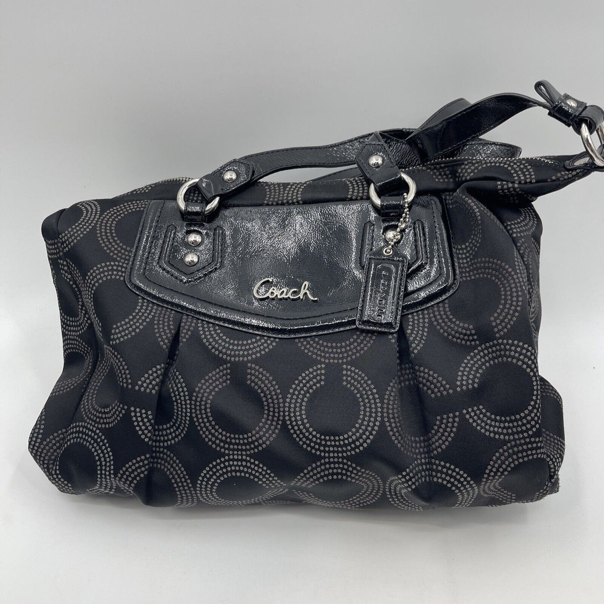 Coach Ashley Purse Black with Coach "C" Pattern No. H1280-F20068 ...